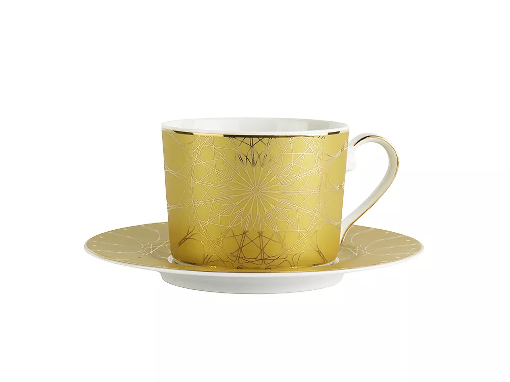 Filiżanka ze spodkiem 0,25 L / 15,7 cm Ćmielów - Jenny Solaris Gold ...
