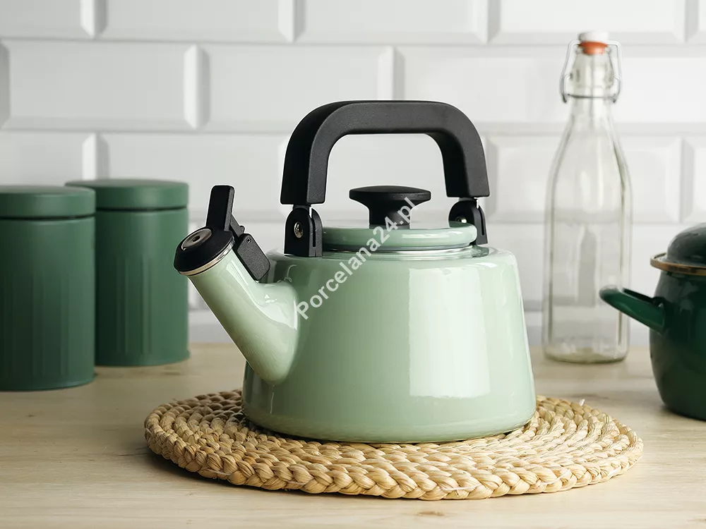 Czajnik emaliowany 2,1 L Forchetto - Moderno Aquaverde 1FO.CZA.1260 ...
