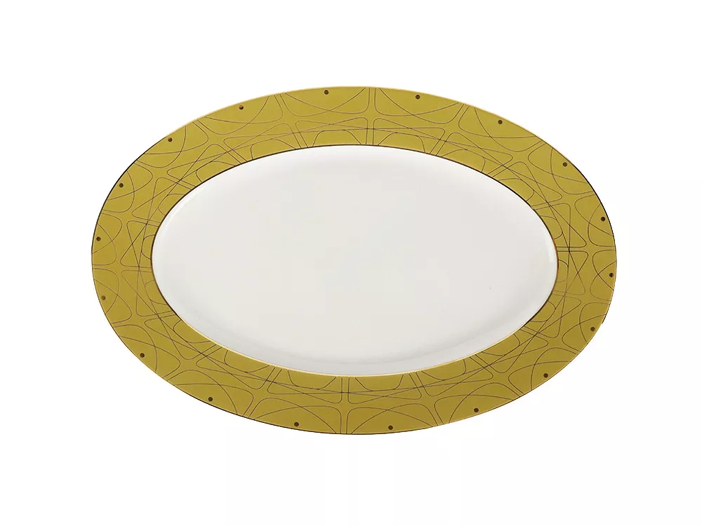 Półmisek 33 cm Ćmielów - Jenny Solaris Gold - Sklep Porcelana24.pl
