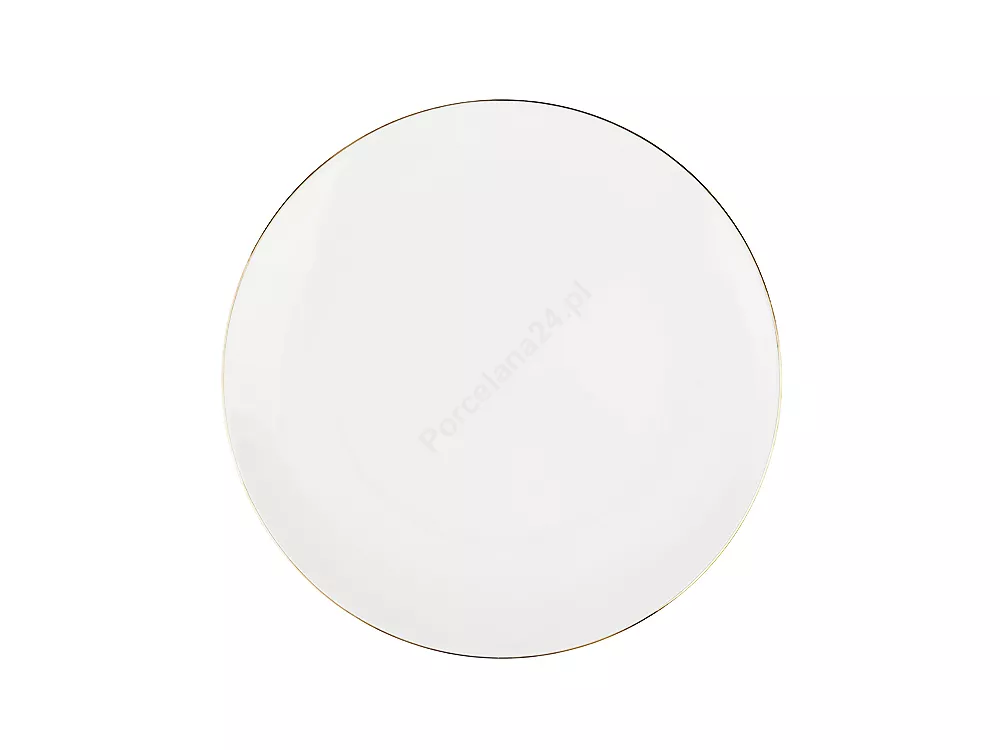 Talerz płytki 27 cm Waza - Modern WA-08z złota linia - Sklep Porcelana24.pl